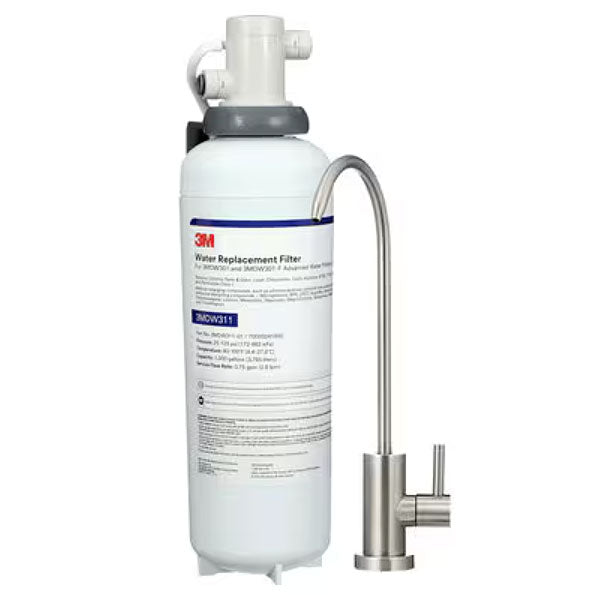 3M™ 3MDW301 Under Sink Drinking Water System With Dedicated Faucet ...