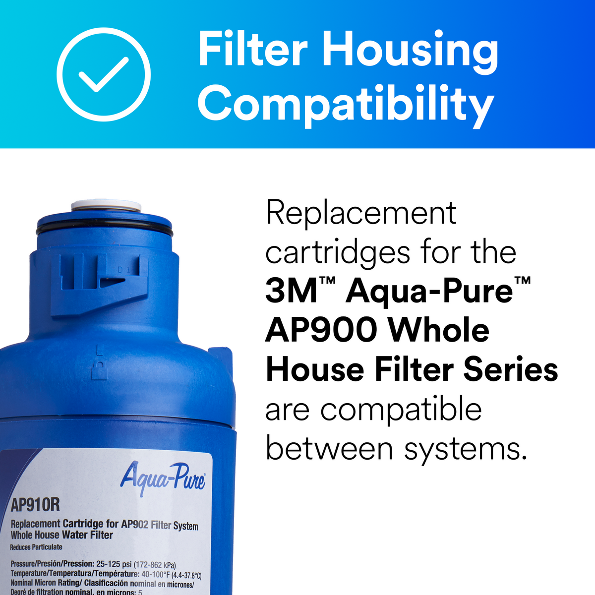 Aqua-Pure™ AP910R Sanitary Quick-Change Whole House Water Filter (5621001)