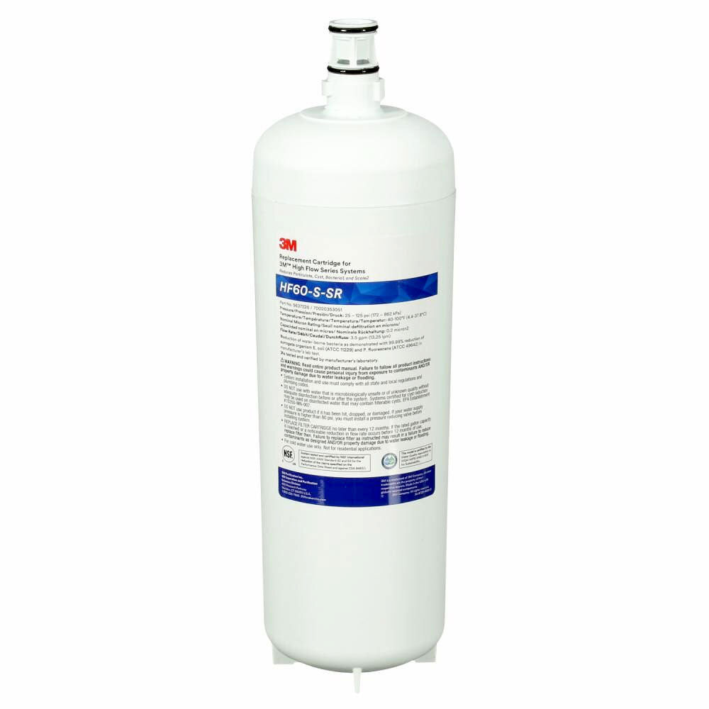 3M™ HF60-S-SR Carbonless Commercial Ice Maker Replacement Water Filter ...